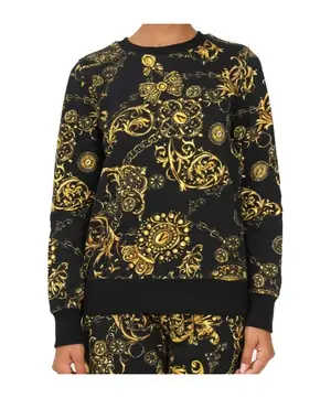 Versace Baroque Pattern Long Sleeve Sweatshirt