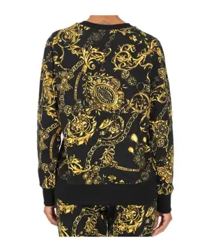 Versace Baroque Pattern Long Sleeve Sweatshirt