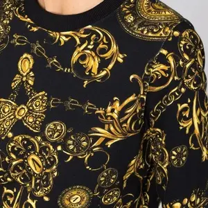 Versace Baroque Pattern Long Sleeve Sweatshirt