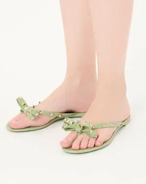Valentino Garavani Rockstud Rubber Thong Sandals