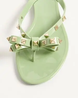 Valentino Garavani Rockstud Rubber Thong Sandals