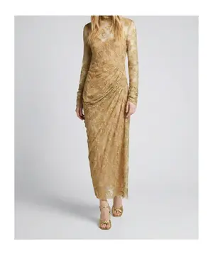 Valentino Garavani Lace Long Sleeve Dress