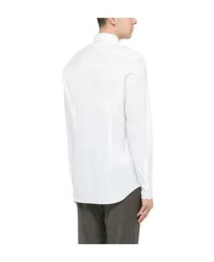 Prada Long Sleeved Buttoned Shirt - White