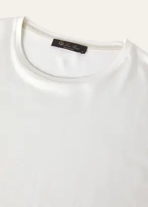 Loro Piana Short-sleeved Crewneck T-shirt - Optical White
