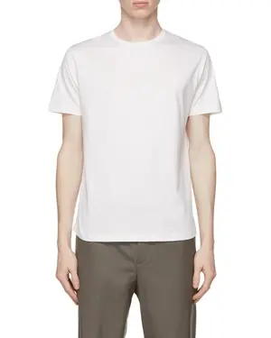 Loro Piana Short-sleeved Crewneck T-shirt - Optical White