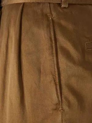 Dries Van Noten Belted Wide Leg Trousers