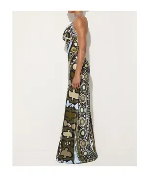 Emilio Pucci Halterneck Printed Maxi Dress