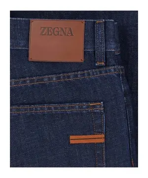 Zegna City Belt-loop Jeans - Blue