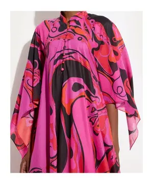 Emilio Pucci Orchidee Print Cotton Kaftan
