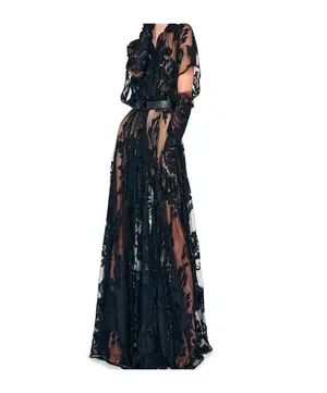 Norma Kamali Super Os Bf Nk Shirt" Flared Gown