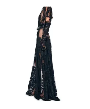 Norma Kamali Super Os Bf Nk Shirt" Flared Gown