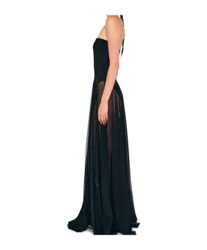 Norma Kamali Flared Floor-length Skirt