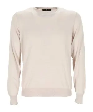 GRAN SASSO Fine-knit Crew-neck Jumper - Nude