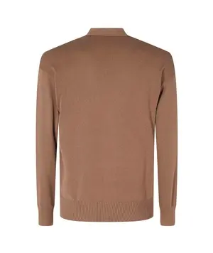 GRAN SASSO Long-sleeved Knitted Cardigan - Brown