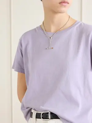 AGOLDE Adine Crew Neck T-shirt - Lavender
