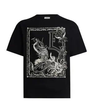 Etro Placed Printed Crewneck T-shirt