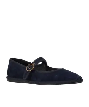 Polo Ralph Lauren Buckle Ballet Flats - Navy