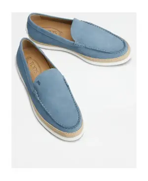 TOD'S Nuova Pantofola Slip-on Loafers - Blue
