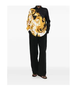 Versace Baroque Print Silk Shirt