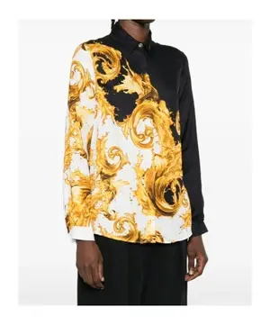 Versace Baroque Print Silk Shirt