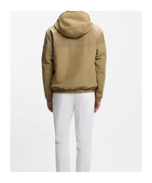 Hugo Boss Long-sleeved Zip-up Hooded Jacket - Brown