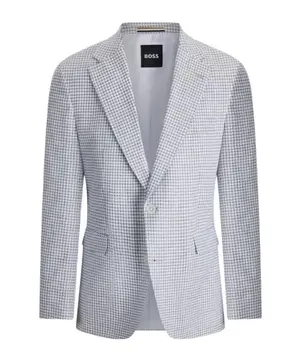 Hugo Boss Lapel Long-sleeved Suit Jacket - Gray