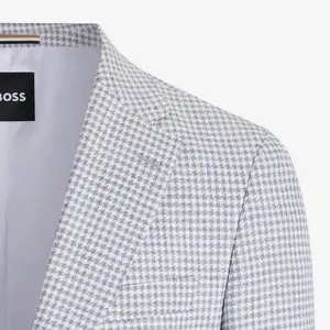 Hugo Boss Lapel Long-sleeved Suit Jacket - Gray