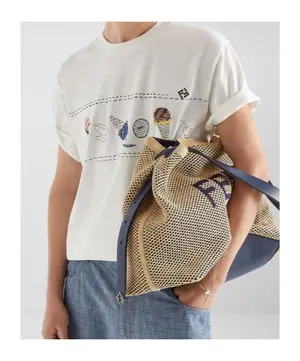 Fendi Ice Cream-embroidered T-shirt