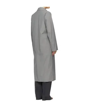 Our Legacy Capital Wool Blend Lapel Coat - Gray