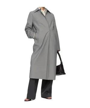 Our Legacy Capital Wool Blend Lapel Coat - Gray