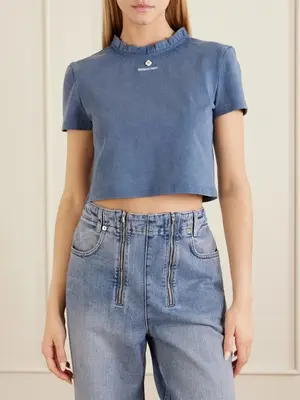 SHUSHU/TONG Short Sleeve Embroidered T-shirt