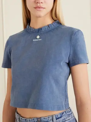 SHUSHU/TONG Short Sleeve Embroidered T-shirt