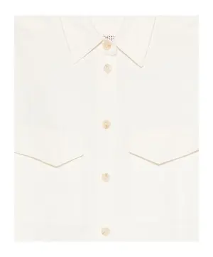 Closed Boxy Short-sleeve Shirt With Lapel Collar