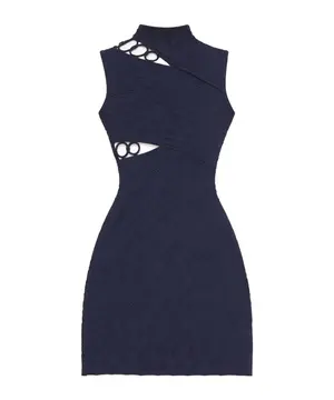 Navy Cut Out Mini Dresses