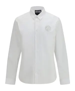 Versace Emblem Logo-patch Shirt