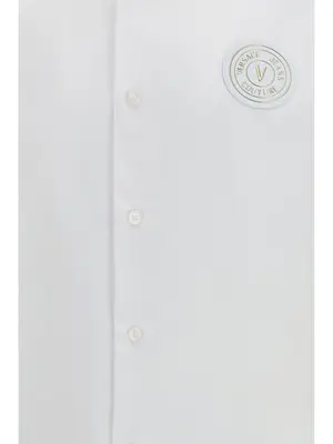 Versace Emblem Logo-patch Shirt