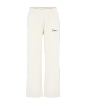 SPORTY  RICH Sporty & Rich Elastic Waist Drawstring Sports Pants
