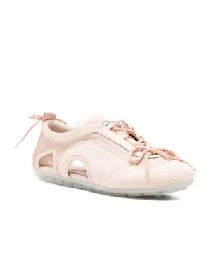 Simone Rocha Lace-up Sneakers With Openwork Detail - Pink