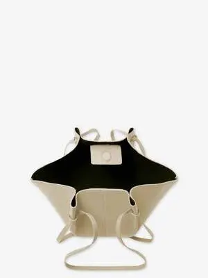 Yuzefi Grained Cowhide Logo Handbag - Light Yellow