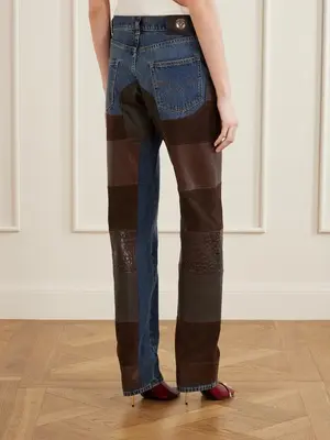 Versace Patchwork Panelled Jeans