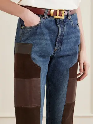 Versace Patchwork Panelled Jeans