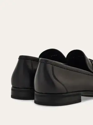 FERRAGAMO Gancini Ornament Loafer - Black