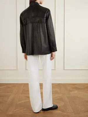 NILI LOTAN Gus Tasseled Leather Jacket