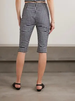 Posse Chiara Plaid Cropped Pants
