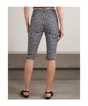 Posse Chiara Plaid Cropped Pants - No