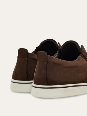 FERRAGAMO Slip-on Sneakers With Gancini Detail