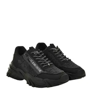 Versace Textured Zip-detail Sneakers