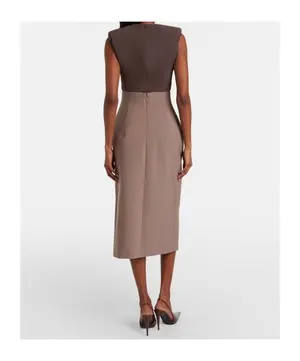 MUGLER High-waisted Pencil Skirt With Slit