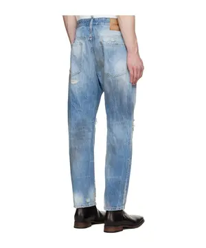 Dsquared2 Distressed Belt Loop Jeans