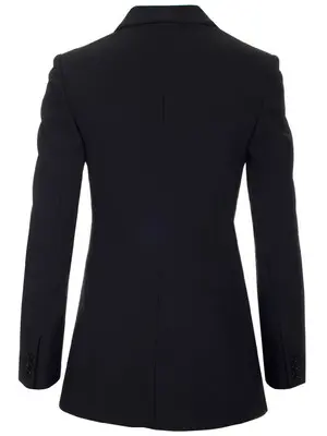 Red Valentino Double-breasted Peak Lapel Long Blazer